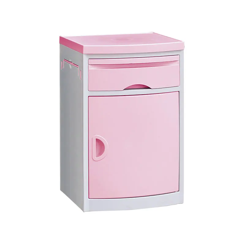 Cheap Hospital ABS Plastic Bedside Cabinet Hospital Bed Table With ...