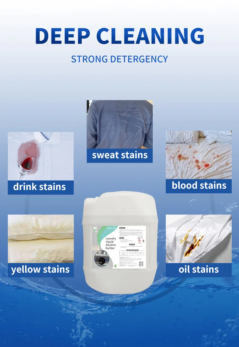 Commercial Laundry Liquid Alkaline Builder Removes Stains From ...