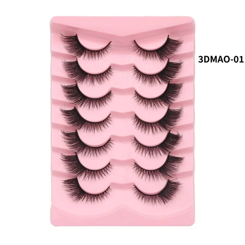 Magefy Private Label Fox Eye False Lashes Strips Wholesale Custom 7 ...