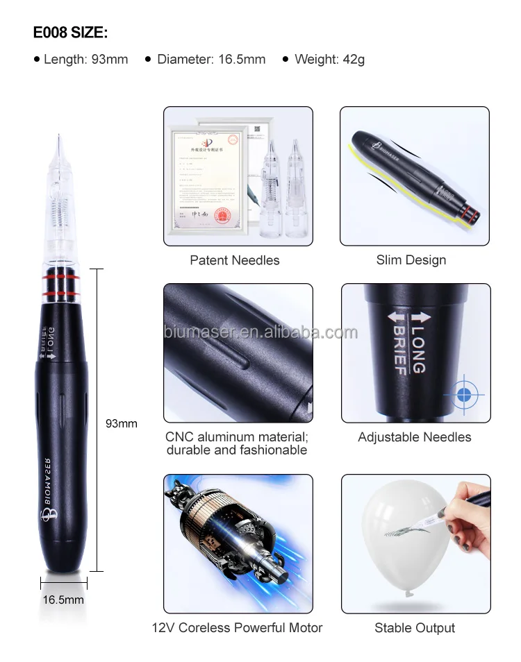 Biomaser P70 Permanent Makeup Tattoo Machine - Mini & Portable