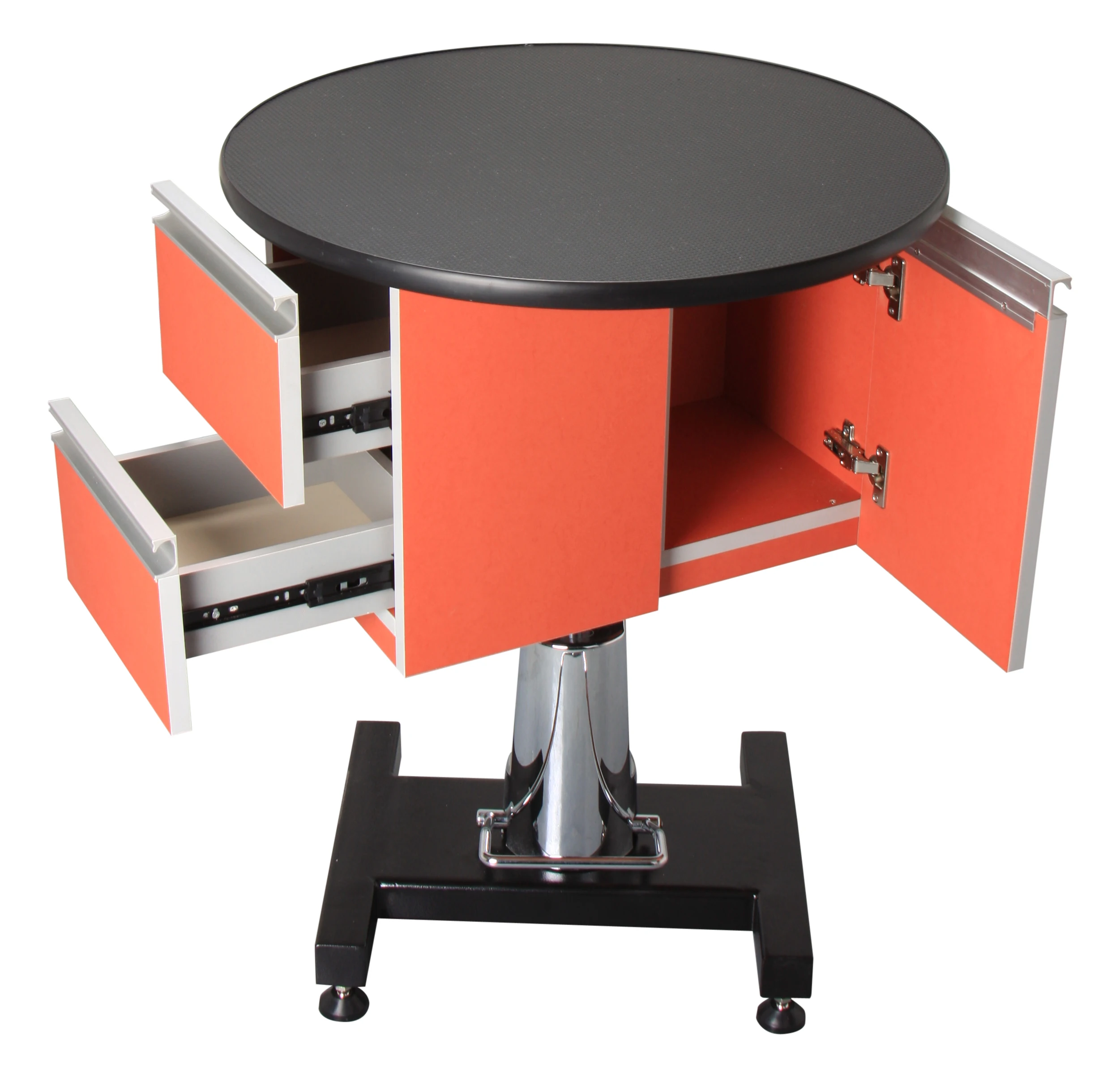 Round Hydraulic Lifting Dog Table With Cabinet - Buy Pet Grooming Table ...