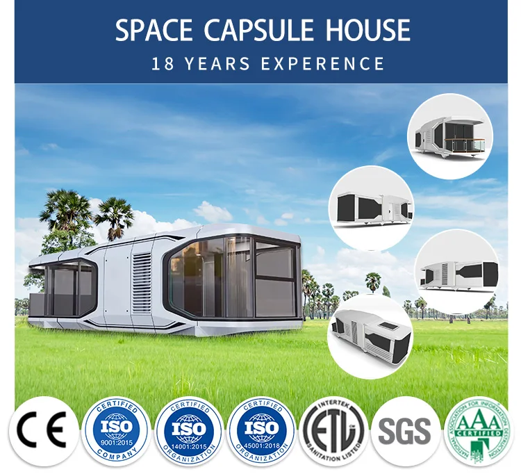 Prefabricated Container House Space Capsule Prefab Tiny House Space ...