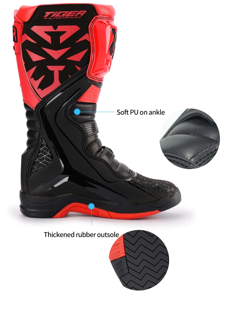 Tiger T2 Motorcycle Riding Boots Mtb Mx Moto Adv Motocross Boots ...