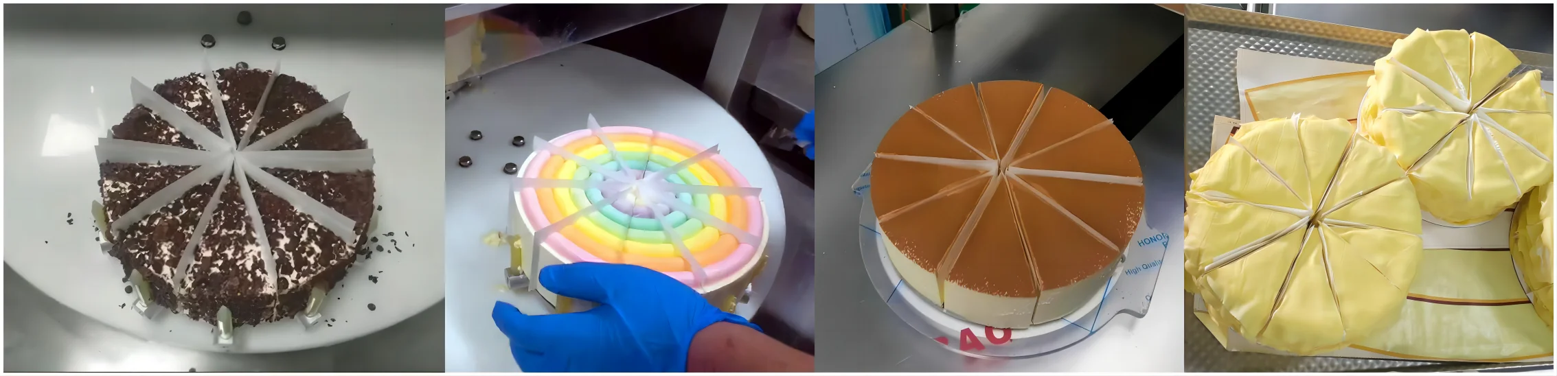 Chilled Cheesecake Cutting Machine Iced Carrot Cake Automatic Cutting ...