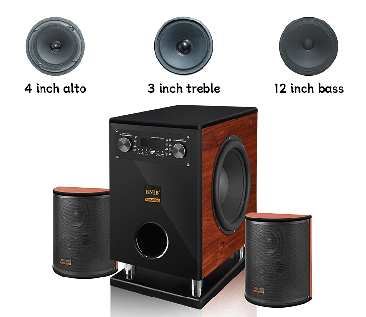 2.1 Channel Speaker System for Home Theatre Sound OEM Power