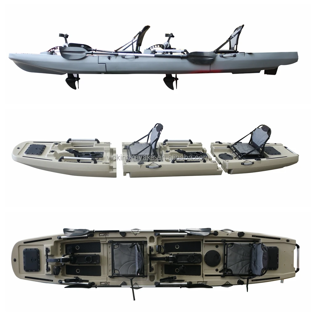 Vicking 4.36M Modular Fishing Kayak - Double Pedals & Seats