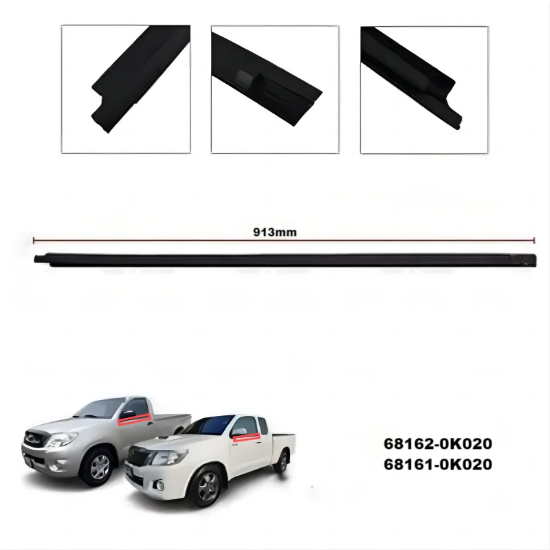 Car Weatherstrip Outside Window Moulding Trim Seal Belt for Toyota ...