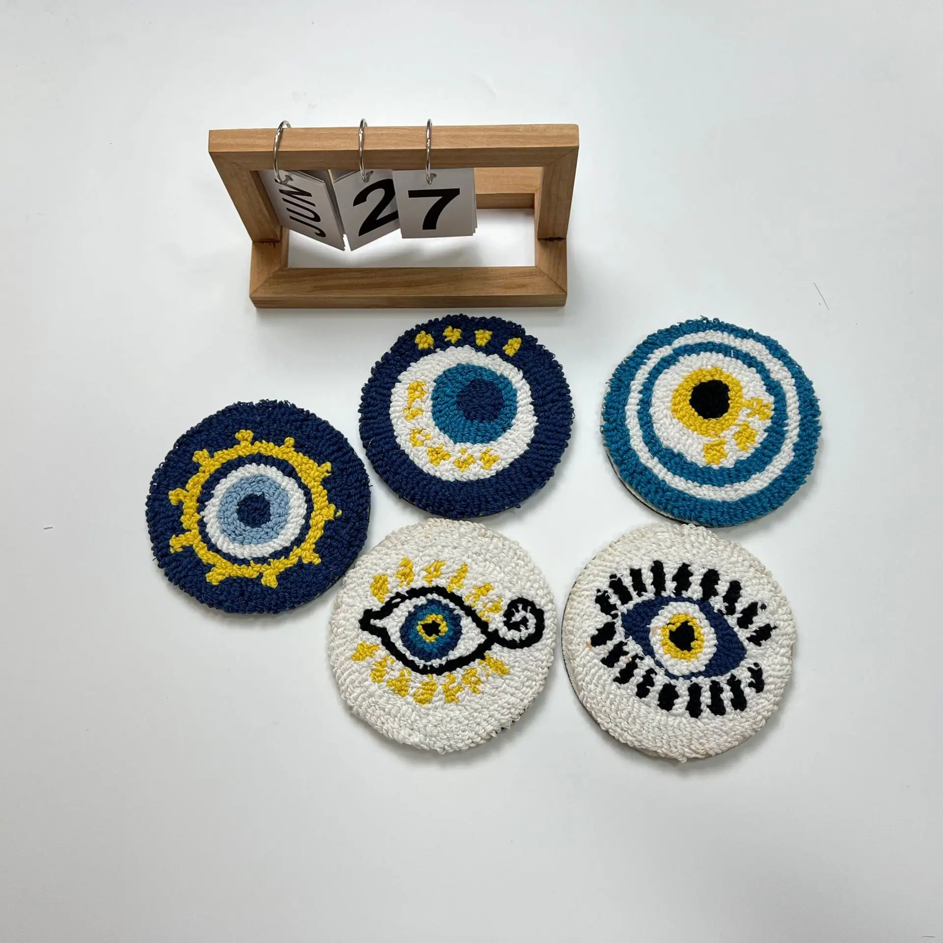 Cute Handmade Embroidery Coasters - Perfect for Home Decor
