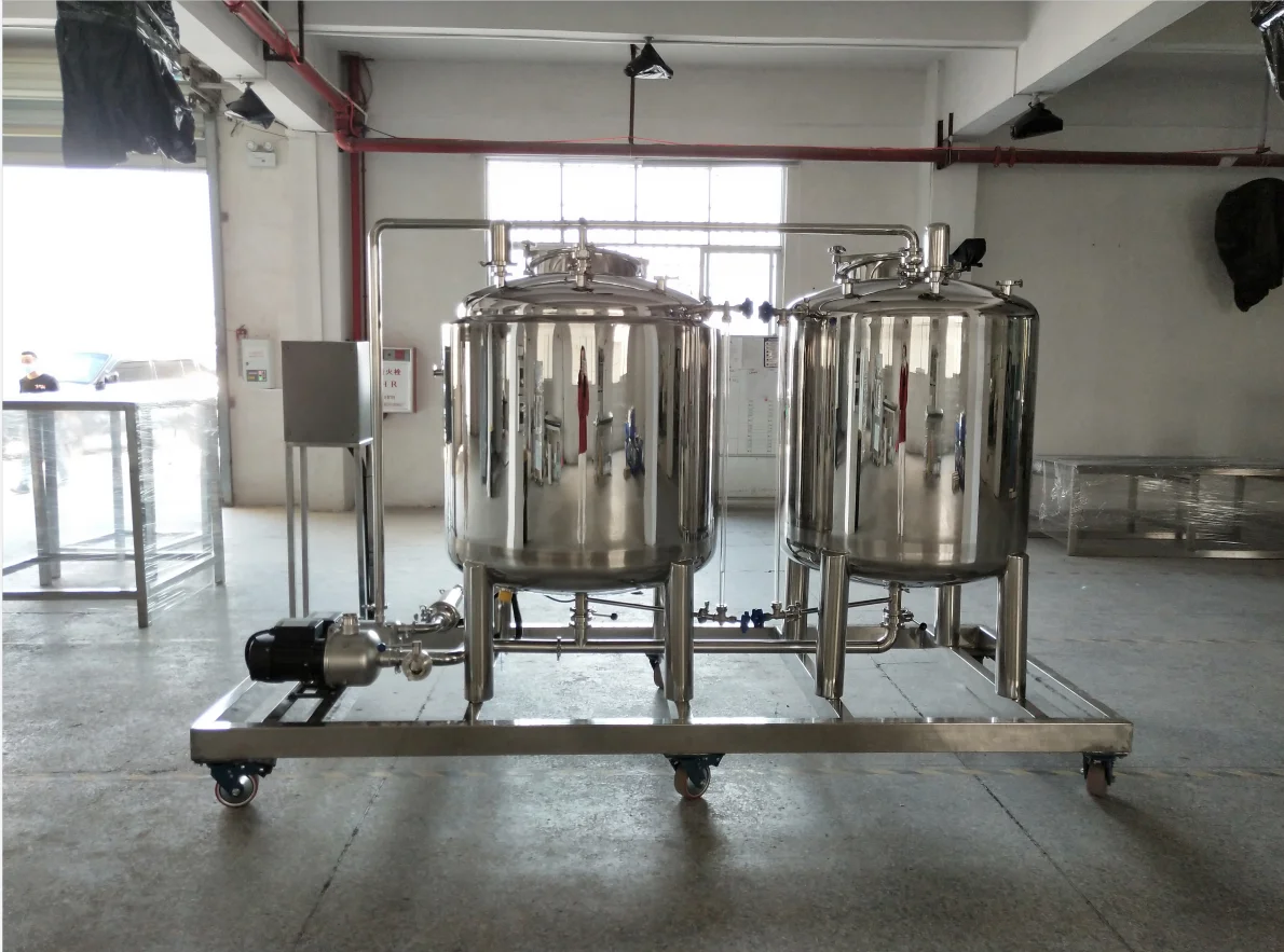 Zhimei Milk Beverage Food Cosmetic Milk Pasteurizer Cip System Cleaning In Place Cip Station ...