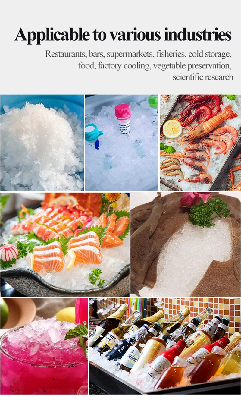 500kg Granular Ice Maker Granular Ice Making Machine Nugget Ice Maker ...