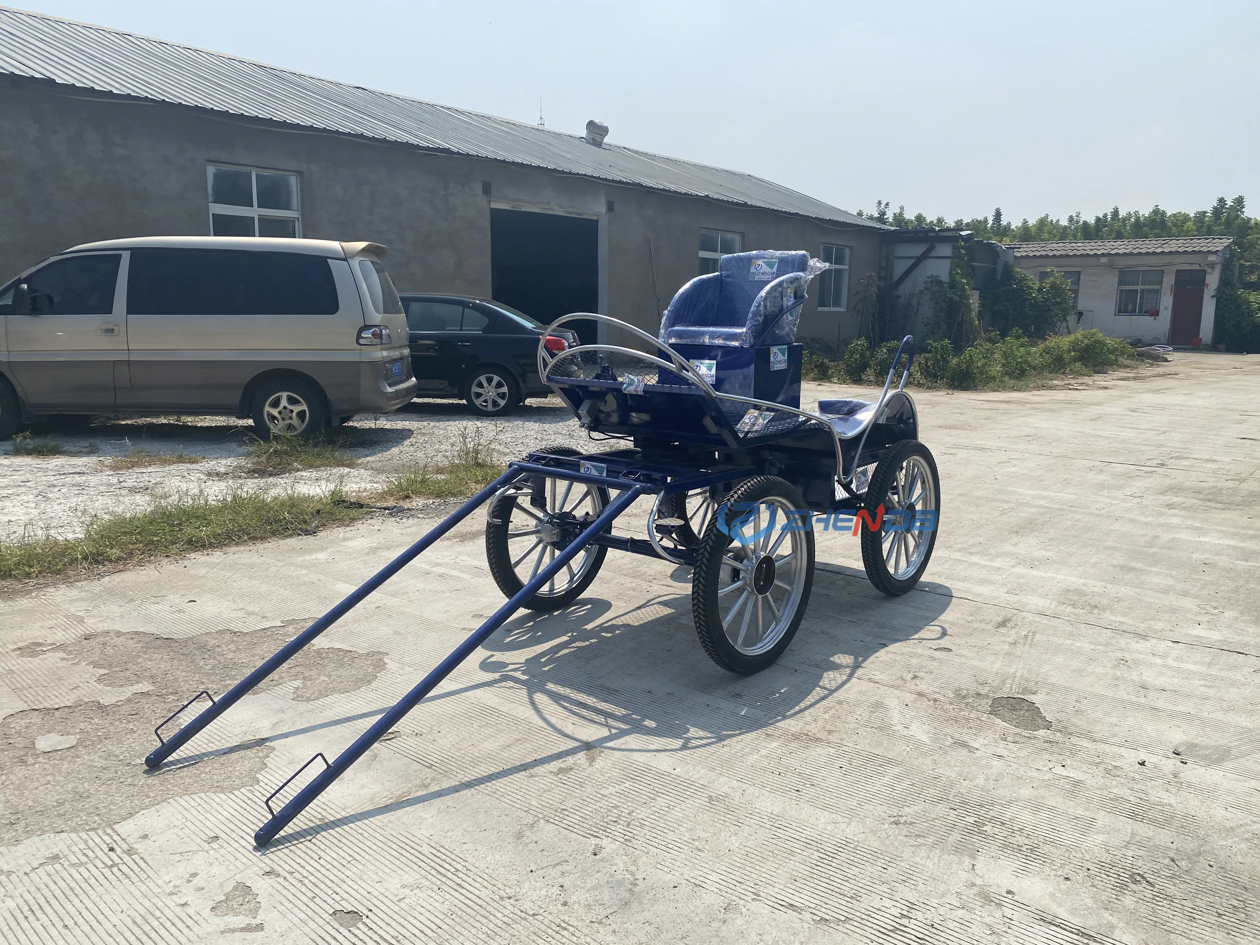 Luxury Four-wheel Marathon Horse Cart/horse Carriage With Trunk - Buy ...