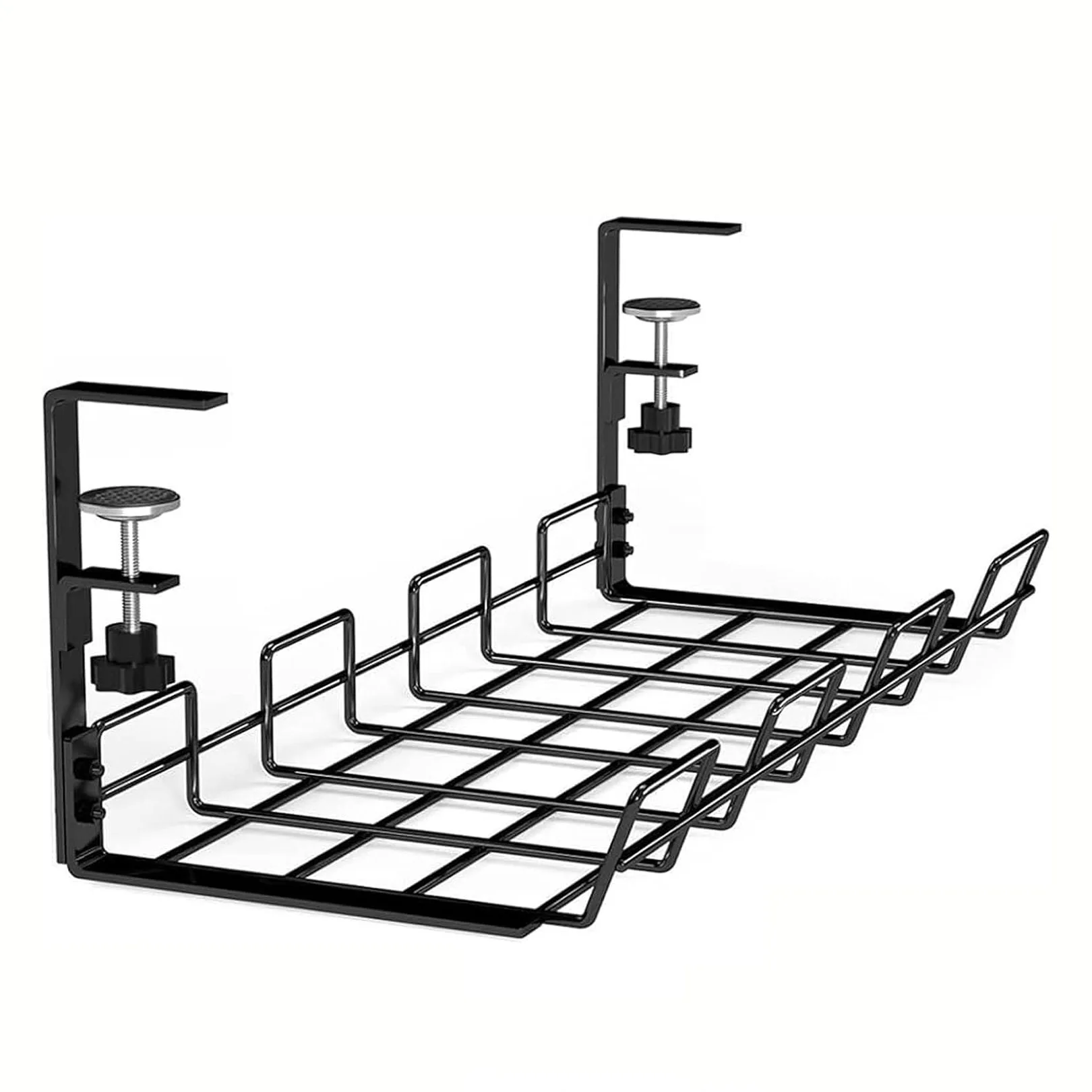 Wire Basket Shelf Under Table Storage Rack Under Table Organizer Wire ...