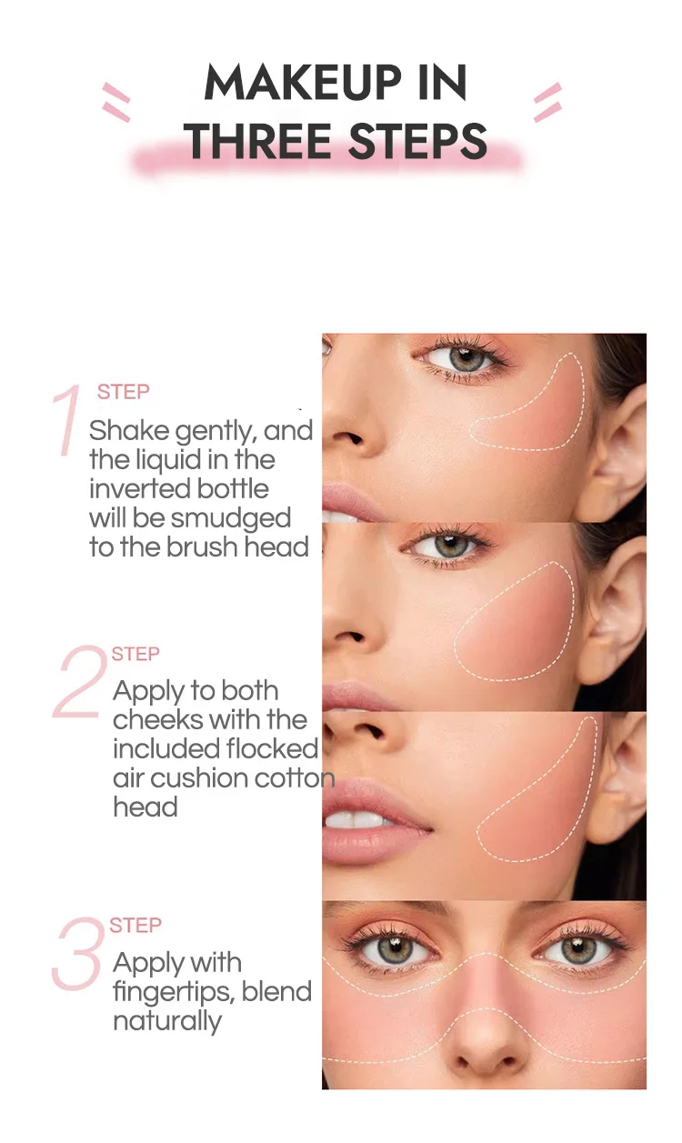 Gege Bear Soft Color Liquid Blush - High Pigmented Matte