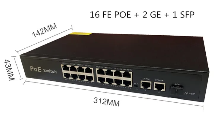 48V POE Switch with 8 Ports - Reliable Gigabit Networking