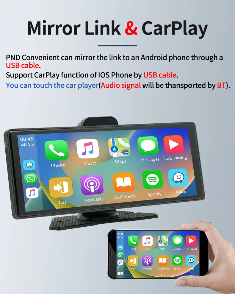 Wireless Car Dvr With Camera Mp5 Player Portable Pnd Gps Navigator ...