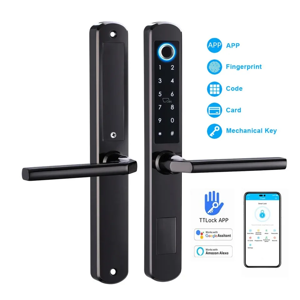 Smart Door Lock For Sliding Door TTLock Electronic Fingerprint Smart ...