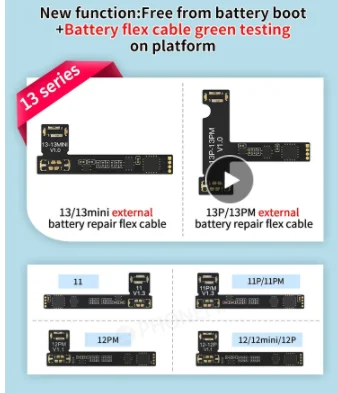 JC V1S V1SE Battery Repair Board Flex for iPhone 11 12 13 14 14 PM Non ...