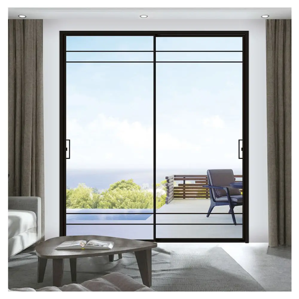 High Quality 2024 Aluminium Slim Frame Glass Sliding Door Slim Design ...
