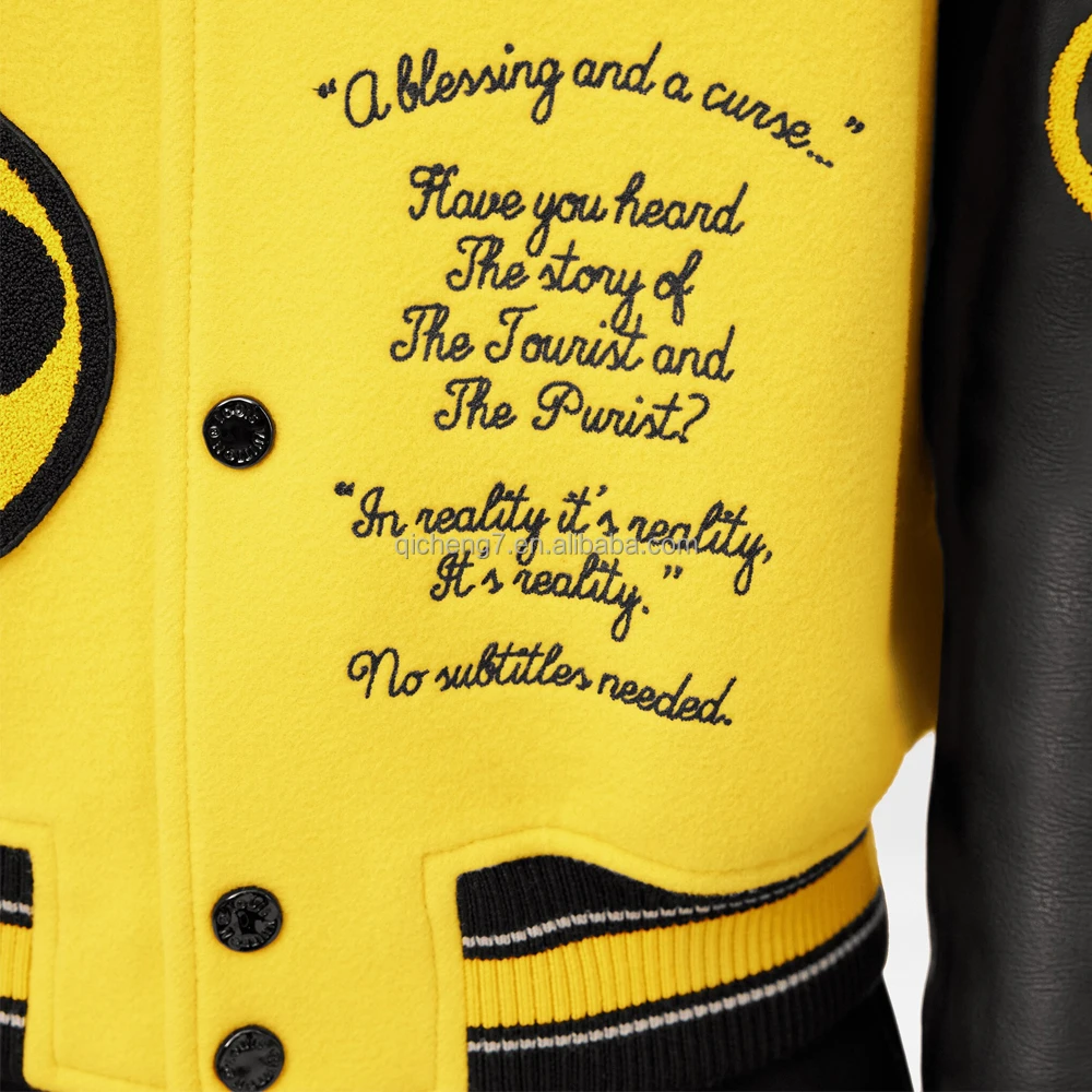 Oem Embroidery Chenille Patches Jaket Custom Leather Sleeves Versity ...