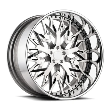 Customized Deep Dish Chrome Forged Car Wheels 17 18 19 20 21 22 23 24 ...