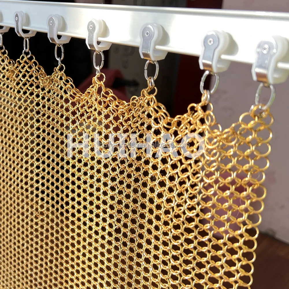 Tende antipioggia con cordino in rete ad anello di cotta di maglia in ...