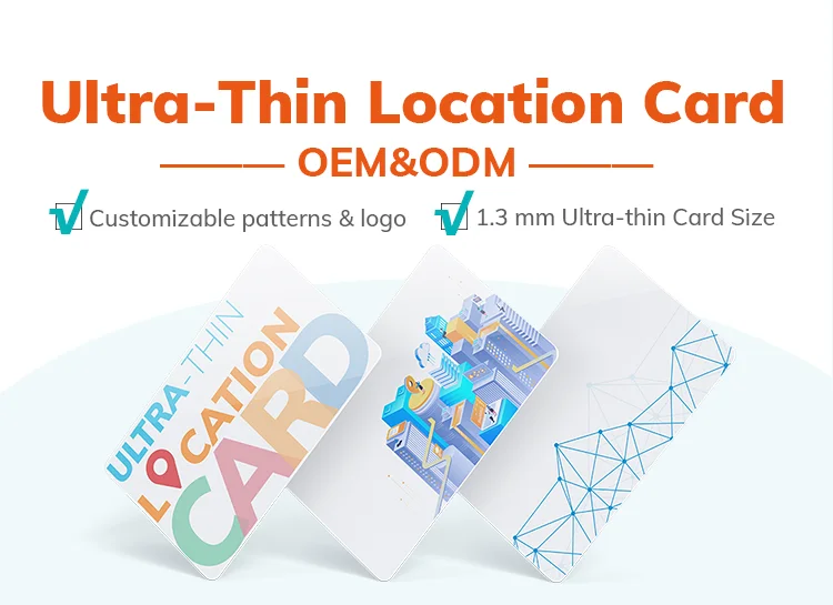 Access Control Ultra Thin Location Smart Card Long Range Ble Ibeacon ...