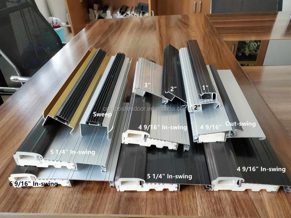 Durable American Standard Aluminum and PVC Door Threshold