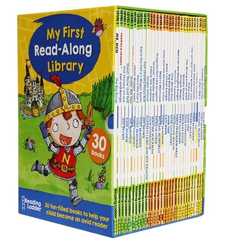 30 Volumes My First Read-Along Library Coloring Picture Book English ...