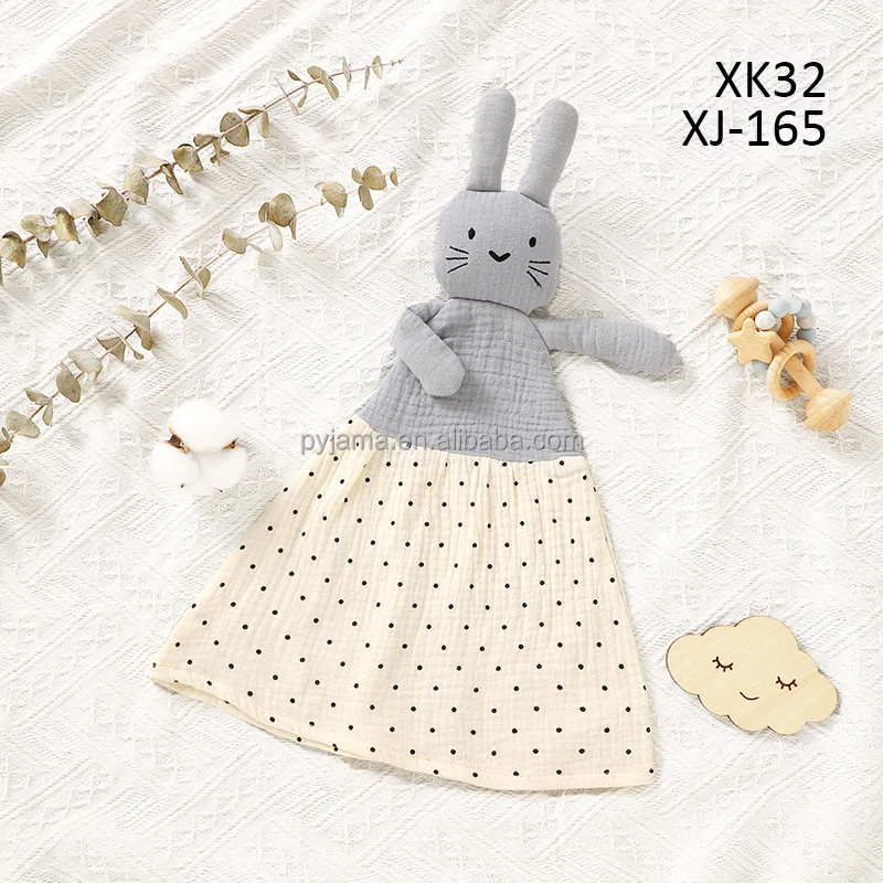 New Arrival 100% Organic Cotton Muslin Cute Little Bunny in New Skirt ...