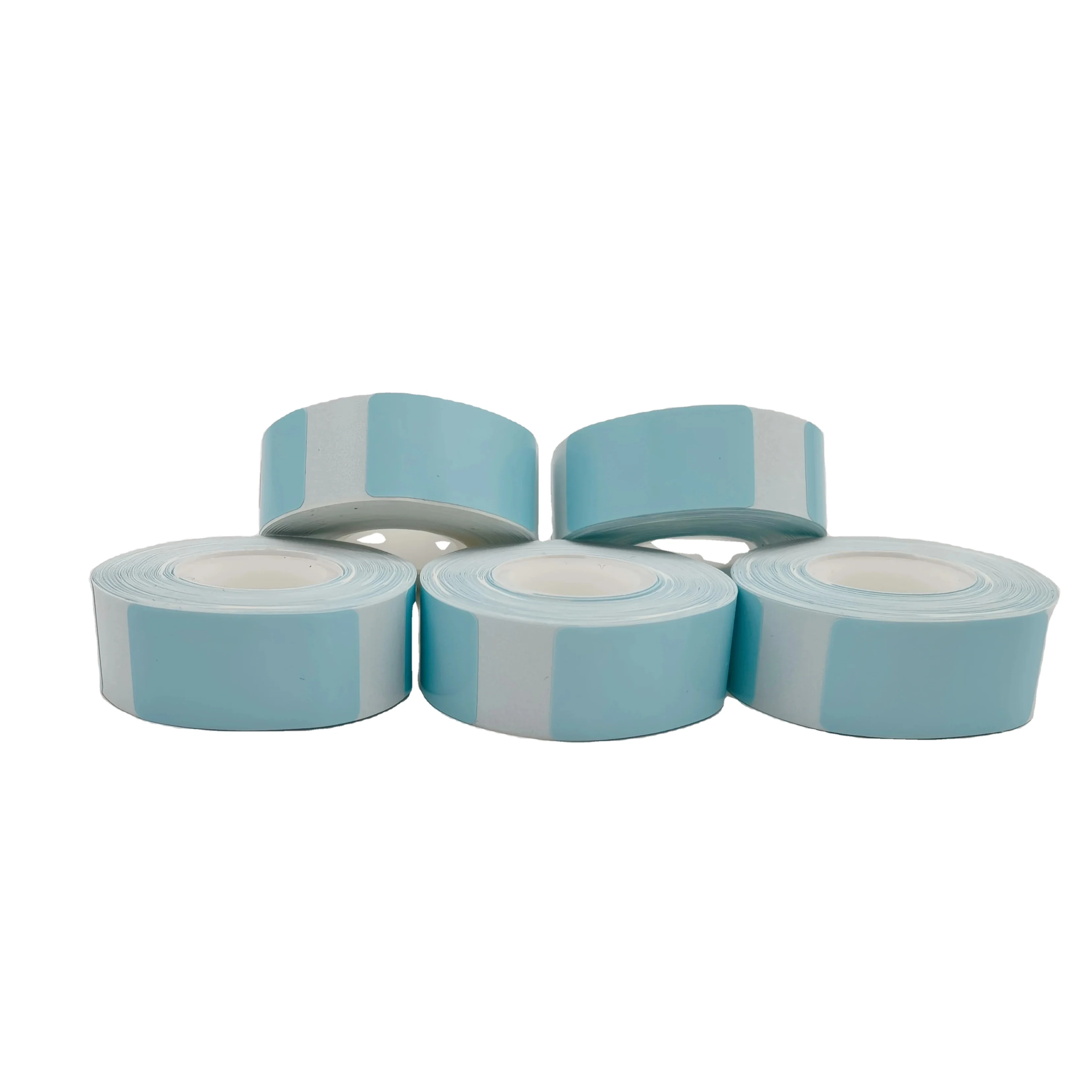 Clear Logo Printed Tape Sticker Blue 15mm*30mm Thermal Jumbo Roll ...