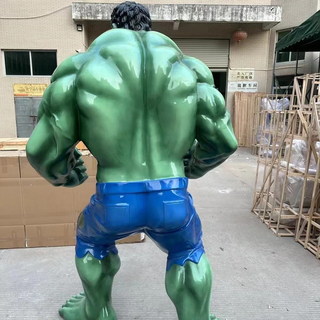 Custom Life Size Cartoon Glass Fiber Statue Resin Sculpture Home ...