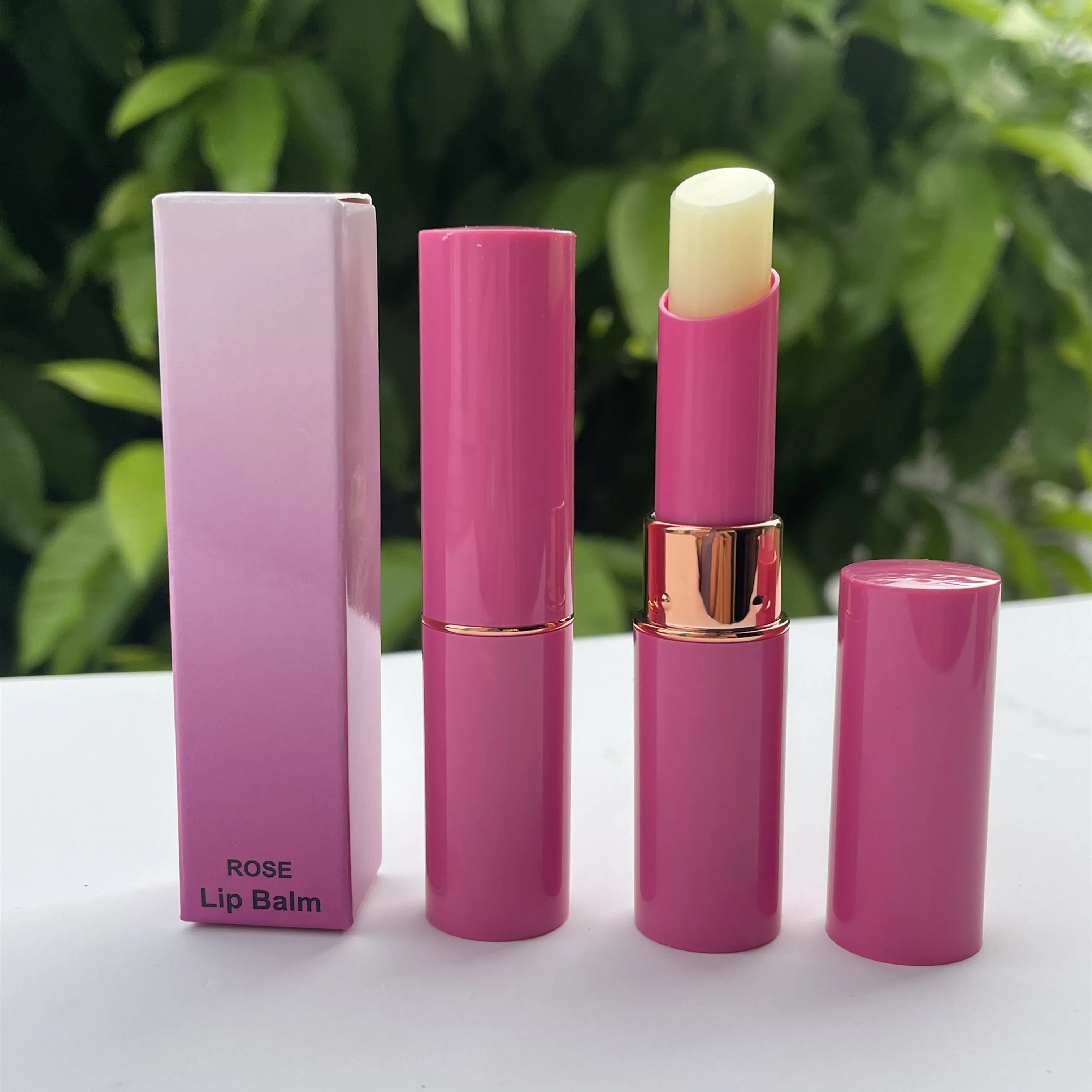 Oem Vegan Soft Moisturizing Glossy Treatment Lip Balm Private Label ...