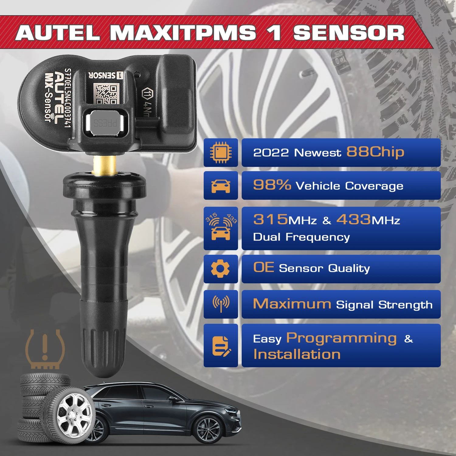 祭坛autel Mx传感器汽车诊断扫描仪tpms轮胎压力监测tpms编程工具autel Tpms Mx传感器 - Buy Autel Mx传感器,诊断工具,Tpms传感器 Product on ...