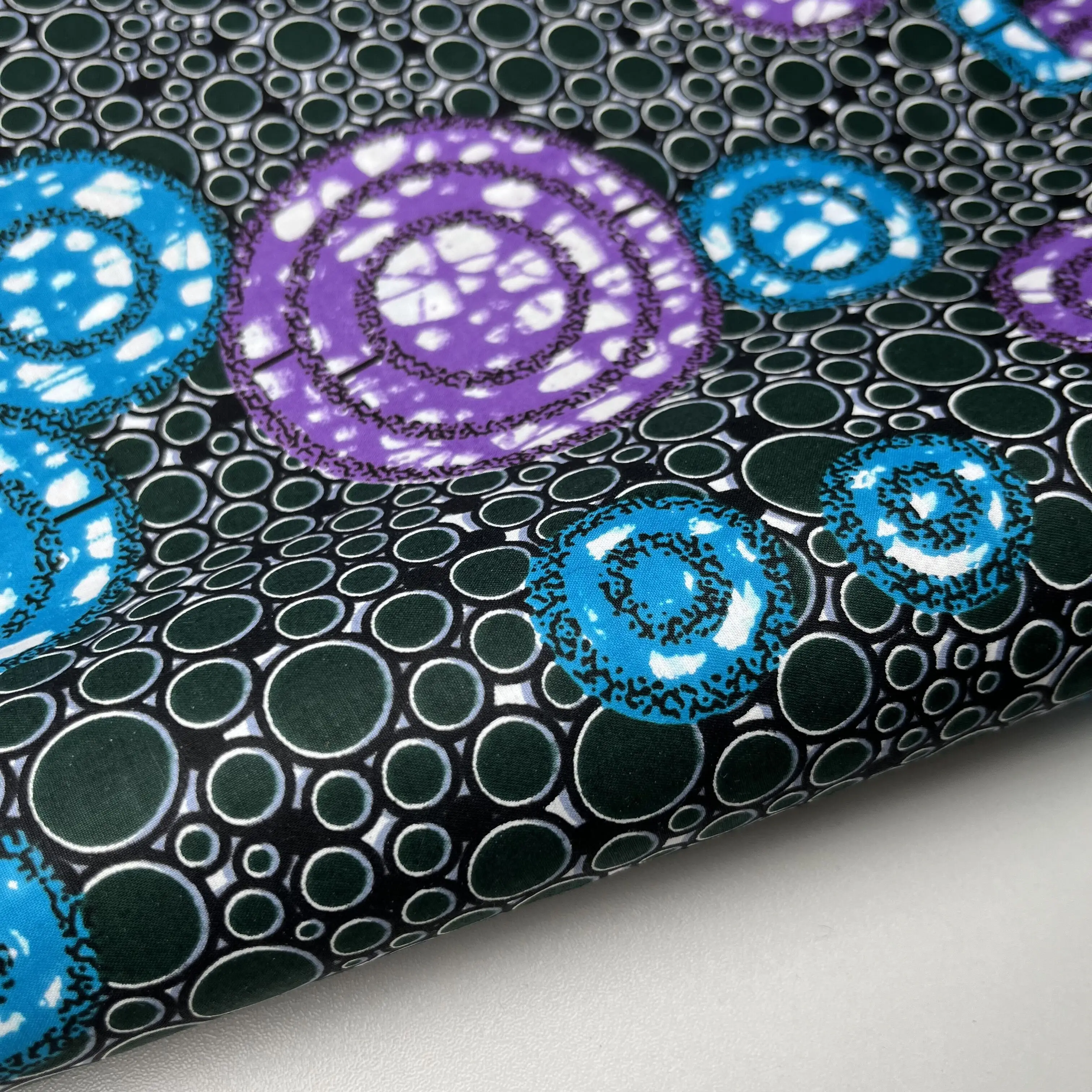 Wholesale Tissus Veritable Cotton Wax Africain Java Wax Print Fabric ...