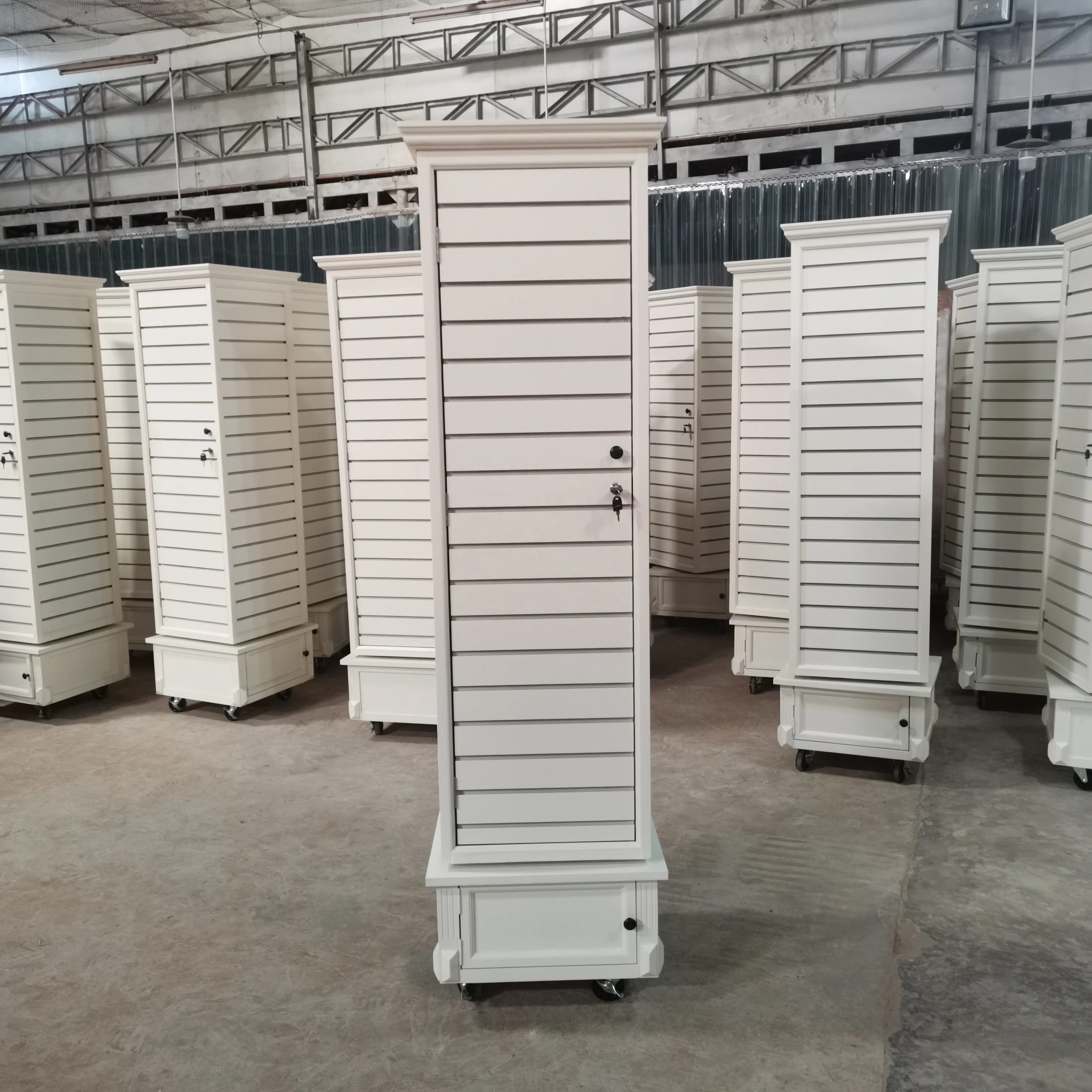 Modern Stylish Free Standing Wooden Four Way Spinning Ornaments ...