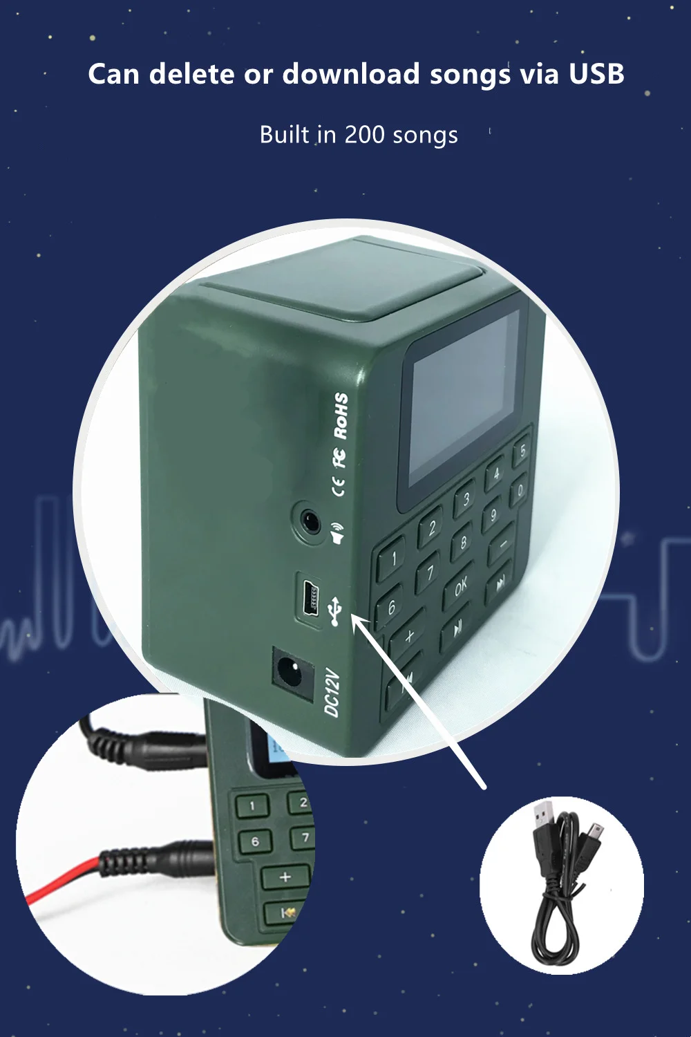 Bk1528rt With 100w Speaker And 200 Bird Sounds Electronic Hunting Bird ...