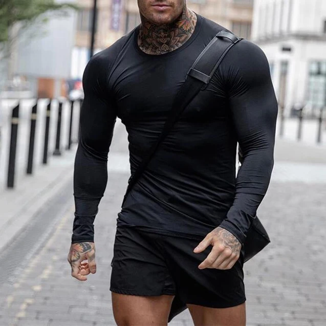 Custom Gym Wear Bodybuilding Clothes 95 Cotton 5 Spandex Fabric Men ...