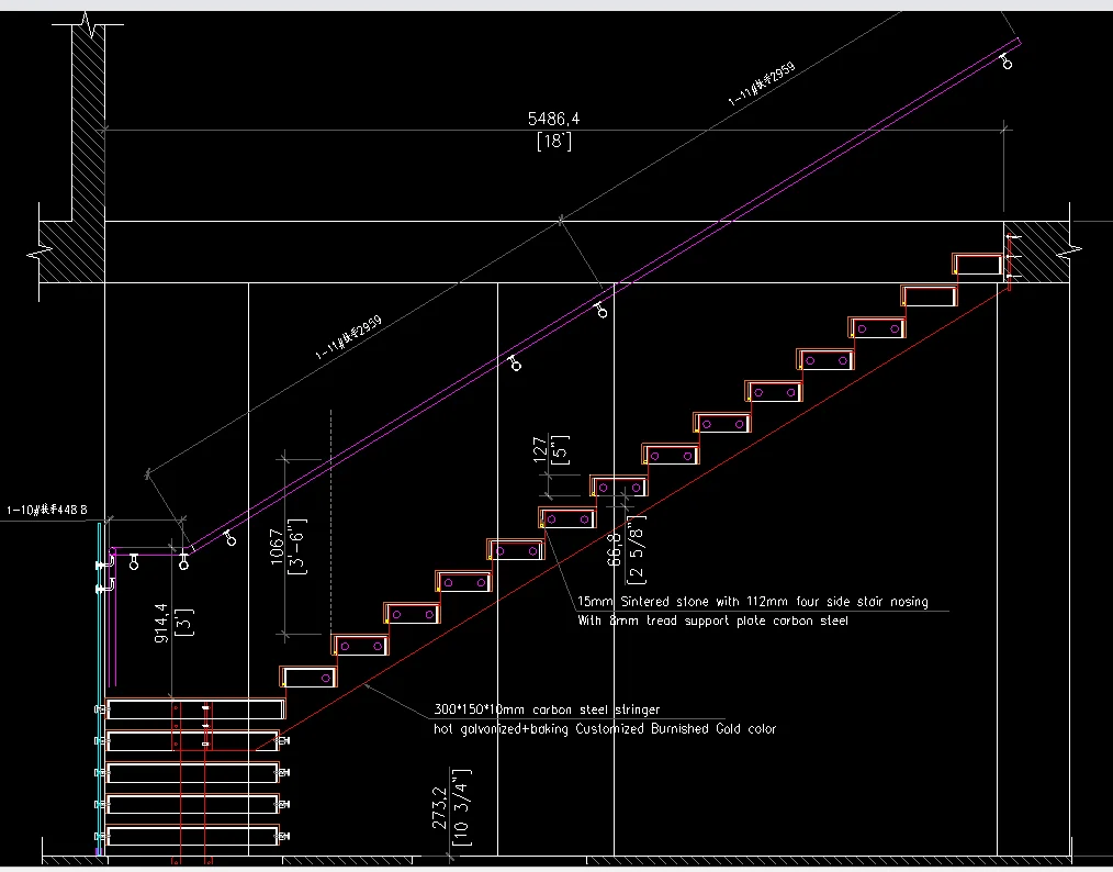 Staircase Luxury Glass Staircase Glass Balustrade with Laser-Cut ...