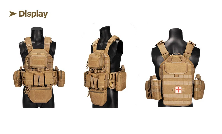 Yakeda Tatico Gear Modular Personal Protective Chaleco Tactico Coyote ...