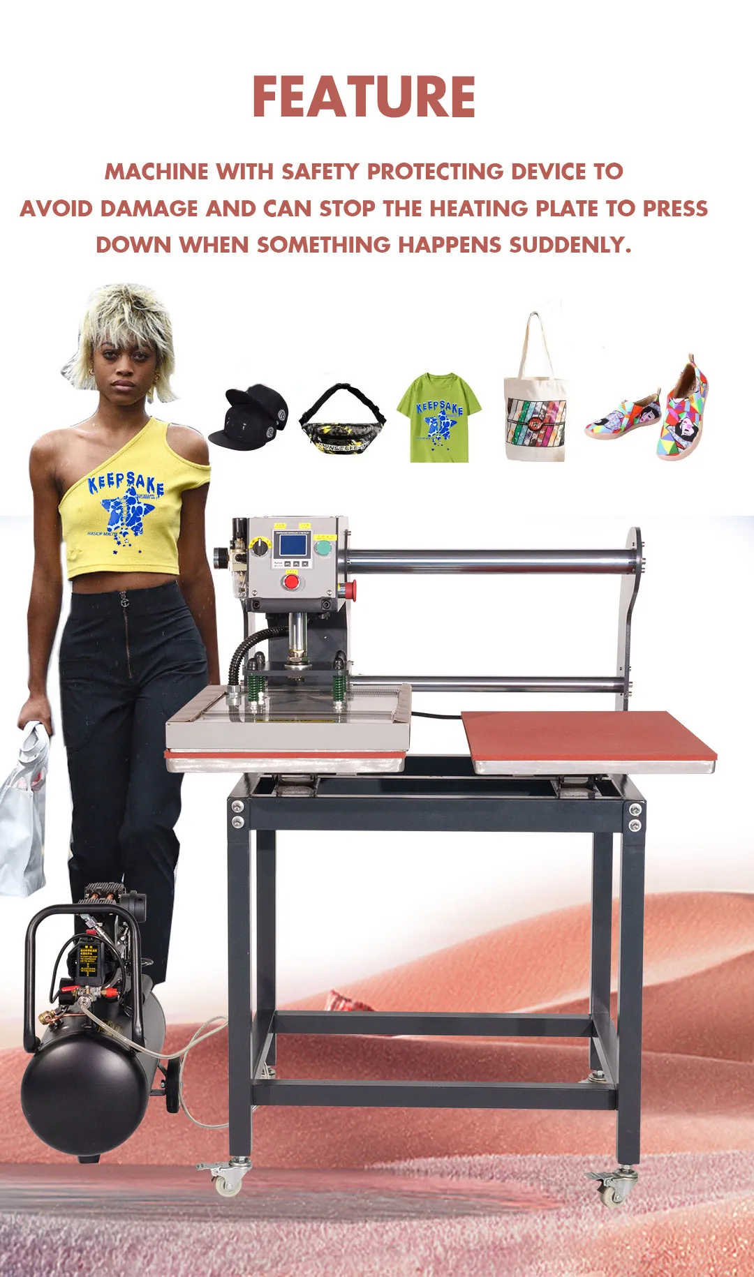 OKAI Double Station Heat Press DTF - Automatic & Efficient