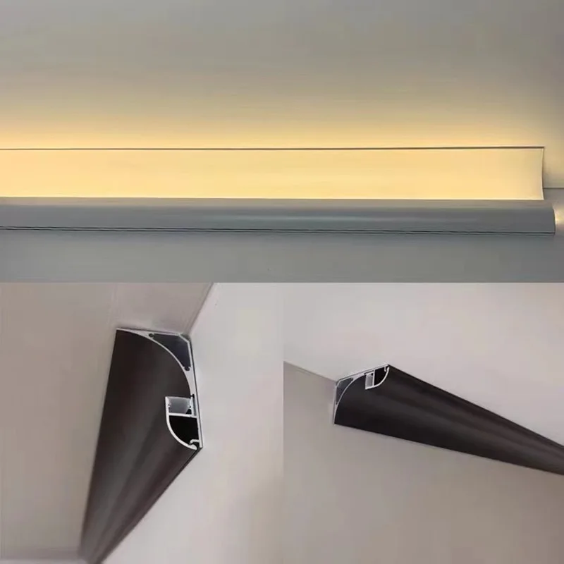 No Grooving LED Aluminum Profile for Back Light & Decoration