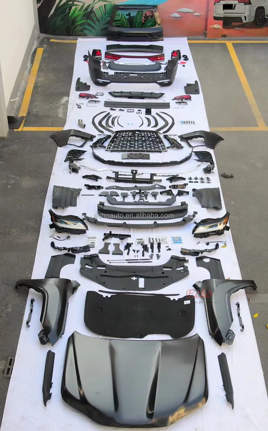 2024 LX600 Upgrade Body Kit for Lexus LX570 - Full Bumper