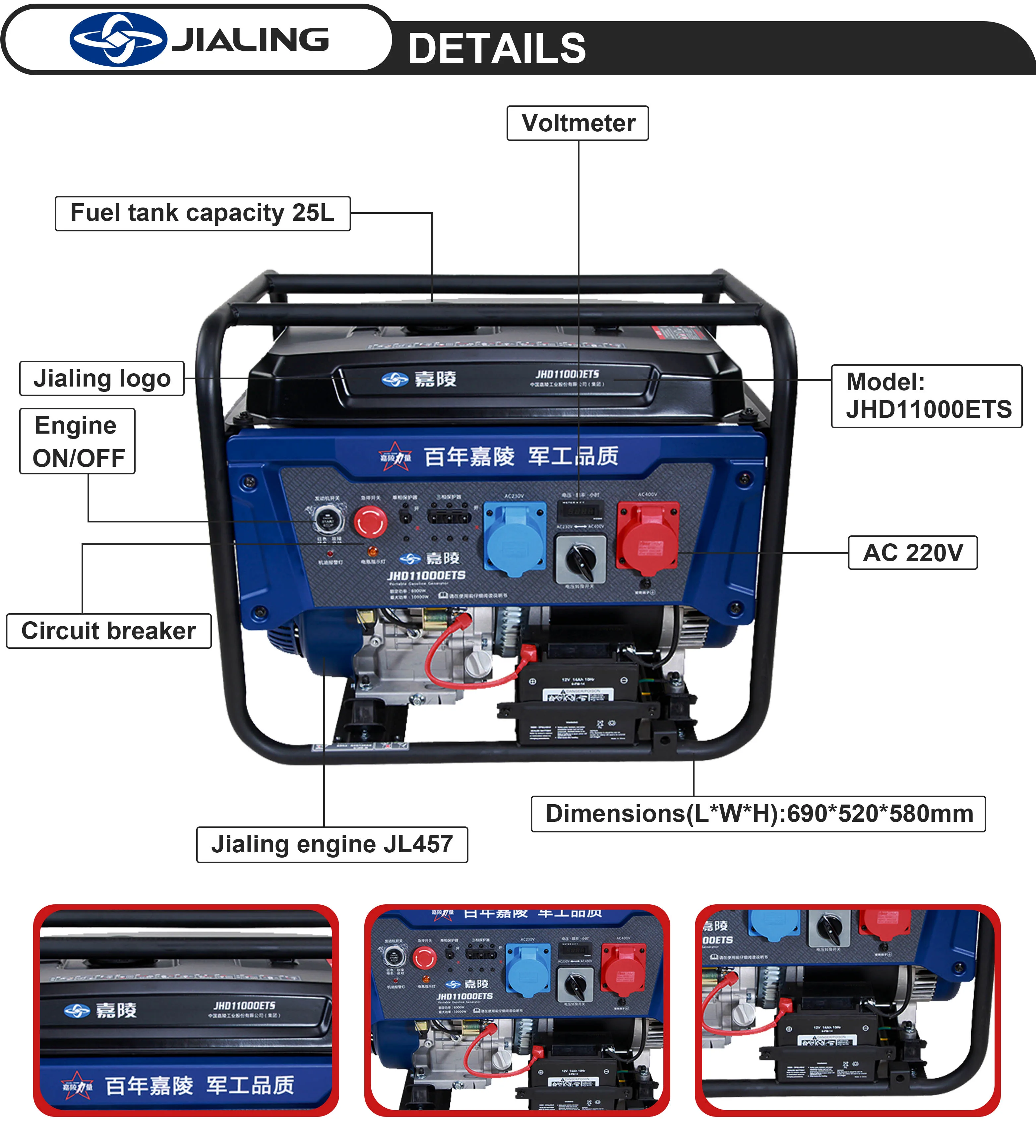 8000w 10kva Gasoline Generator Prices King Max Gasoline Generator - Buy ...