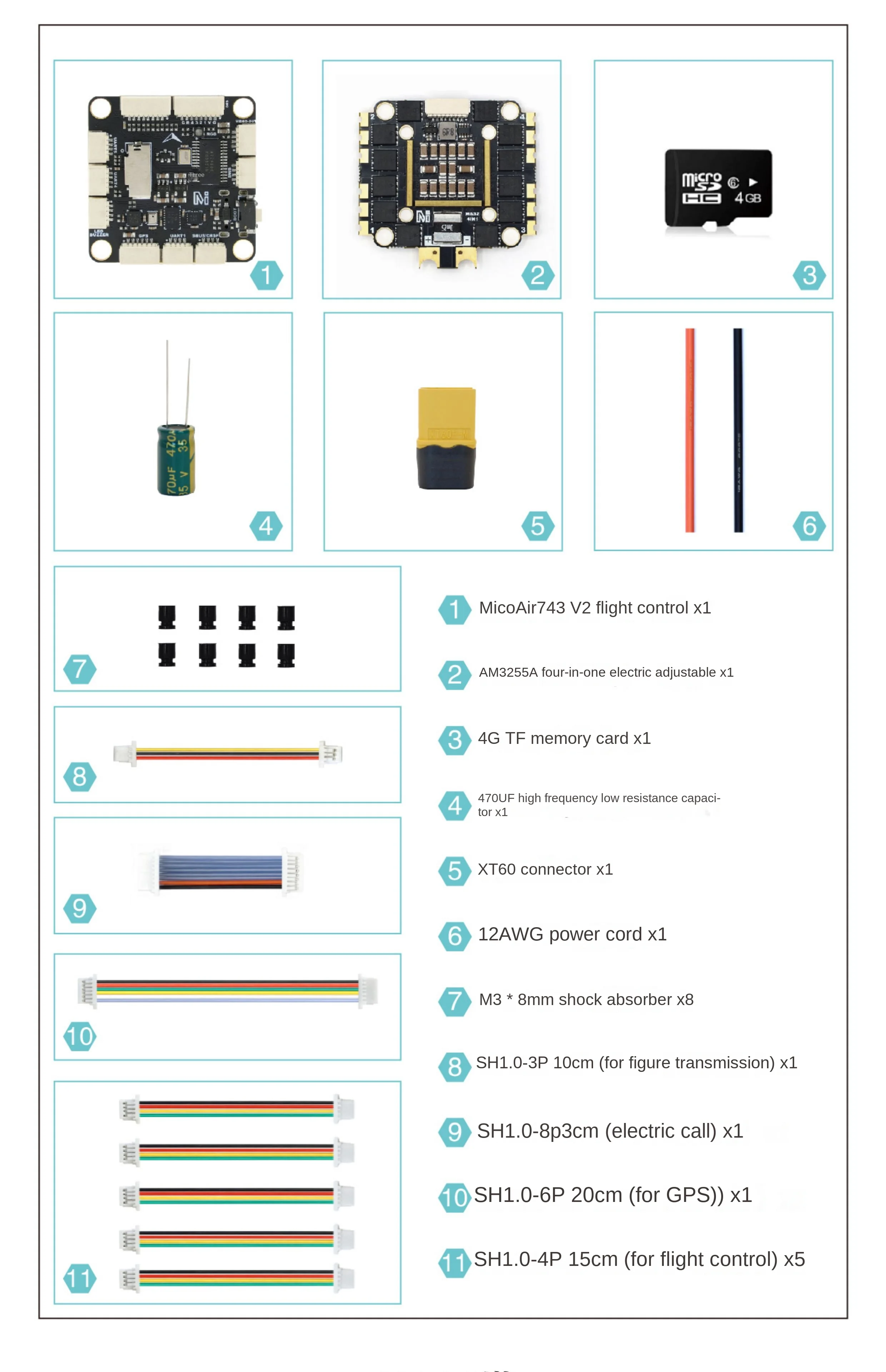 MicoAir743 V2 Dual IMU for Flight Control Supports APM/PX4/INAV/BF ...