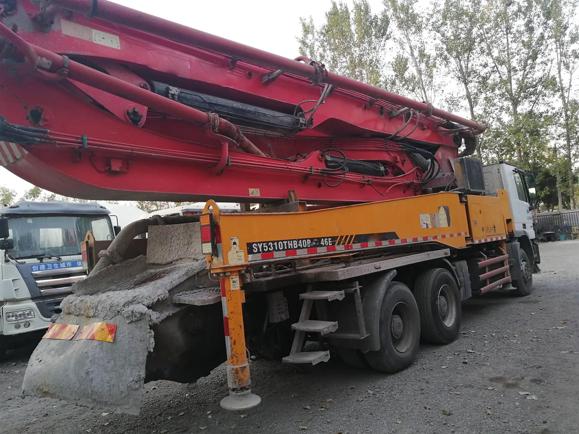 Chinese SYG5310THBES 430C-10 Truck-mounted Concrete Pump 42.5M Reach ...