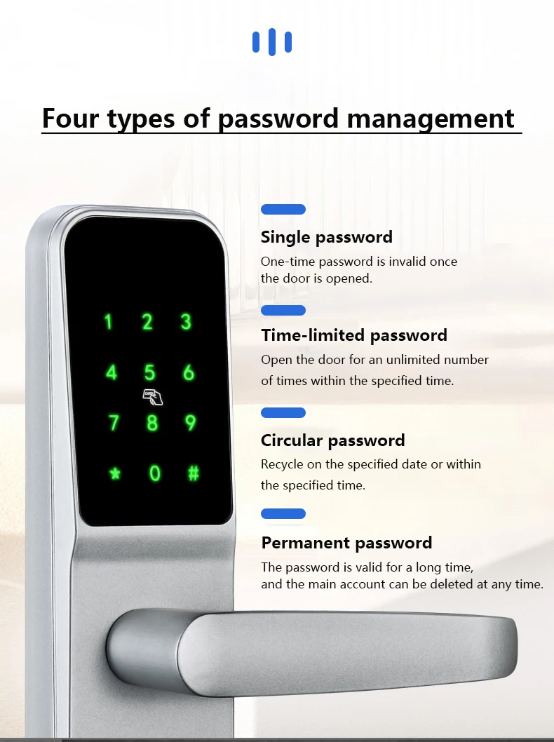 Cardoria Indoor Bedroom Door Lock Fingerprint Password Lock Tuya Smart ...