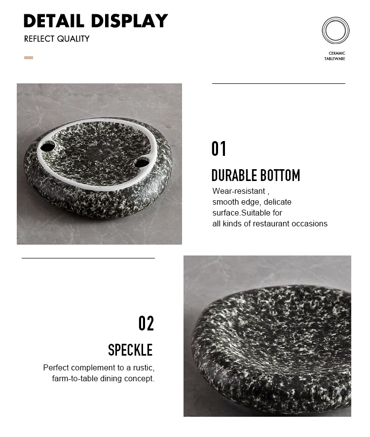 Creative Porcelain Stone Plate Dishes for Catering, Weddings & Events ...