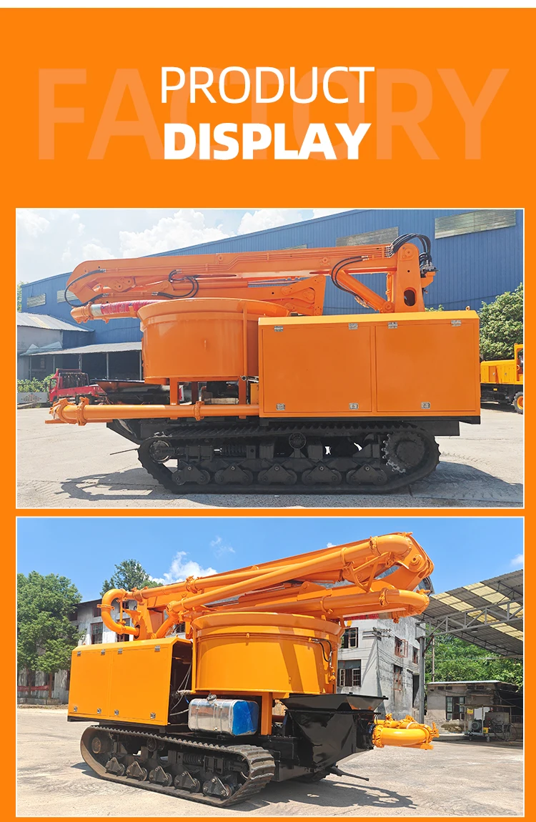 Cheap Hydraulic Mini Crawler Self Loading Truck Concrete Pump Mixer for ...