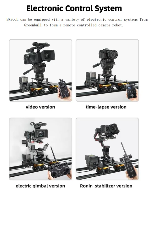 Professional Grade Bx300l 4m Track Electric Camera Motion Sliders ...
