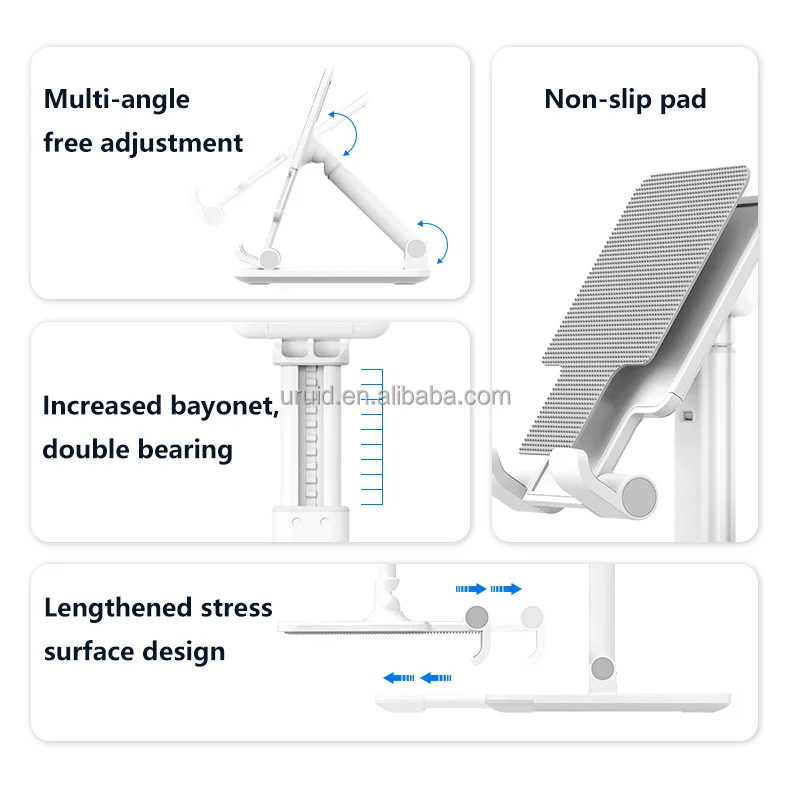 2022 Hot Design Extendable Tablet Bracket Folding Abs Stand Portable ...